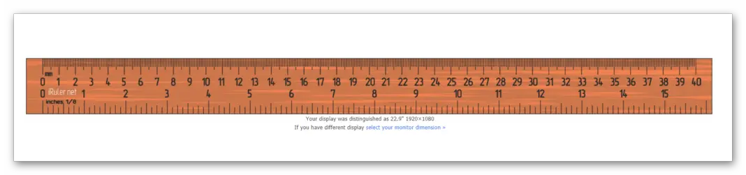 Online Lineal, am Monitor maßstabsgetreu messen